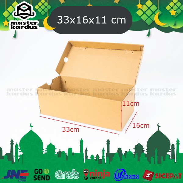 Jual Kotak Box Sepatu Diecut Ukuran 33x16x11 cm Polos | Shopee Indonesia