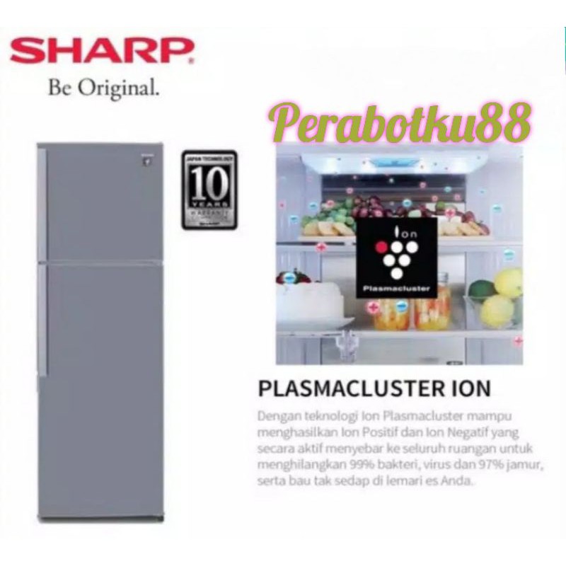 Jual KULKAS SHARP SJ 420 GPSD KAPASITAS 315L LEMARI ES 2 PINTU SJ420GPSD SJ 420GPSD SJ420 GPSD ...