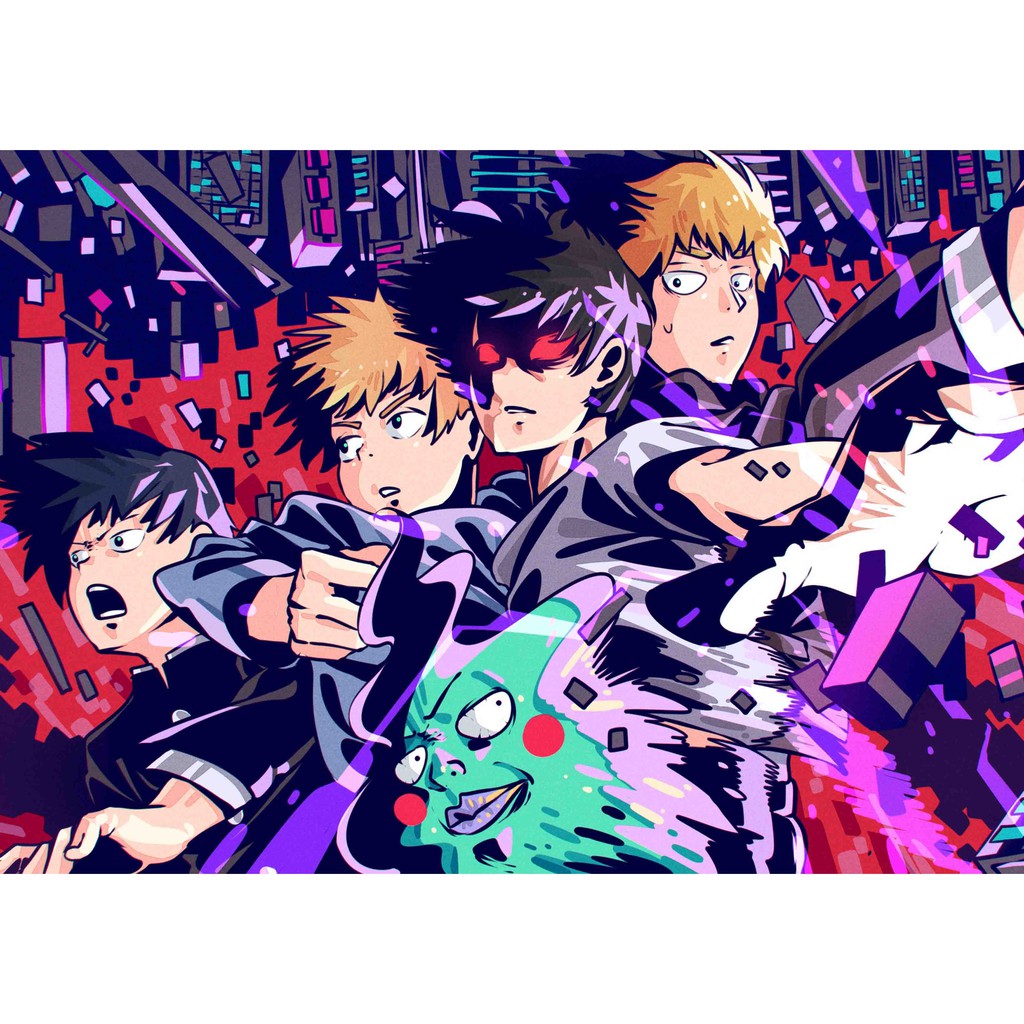 Jual poster dinding ukuran A4 anime mob psycho | Shopee Indonesia