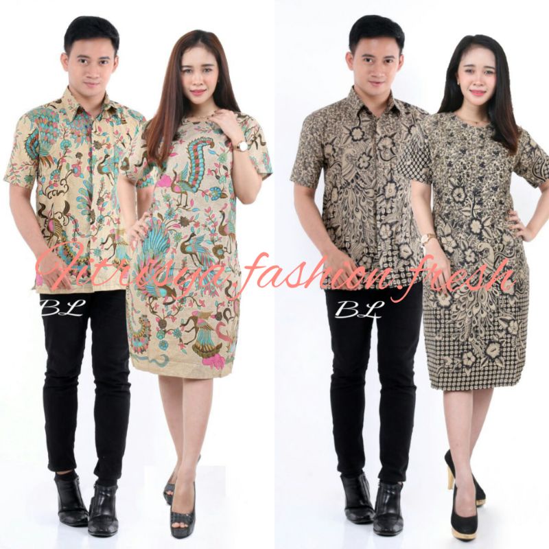 Jual MERAK TOSCA DAN KOPI SET COUPLE BATIK FORMAL NONFORMAL PRIA DAN ...