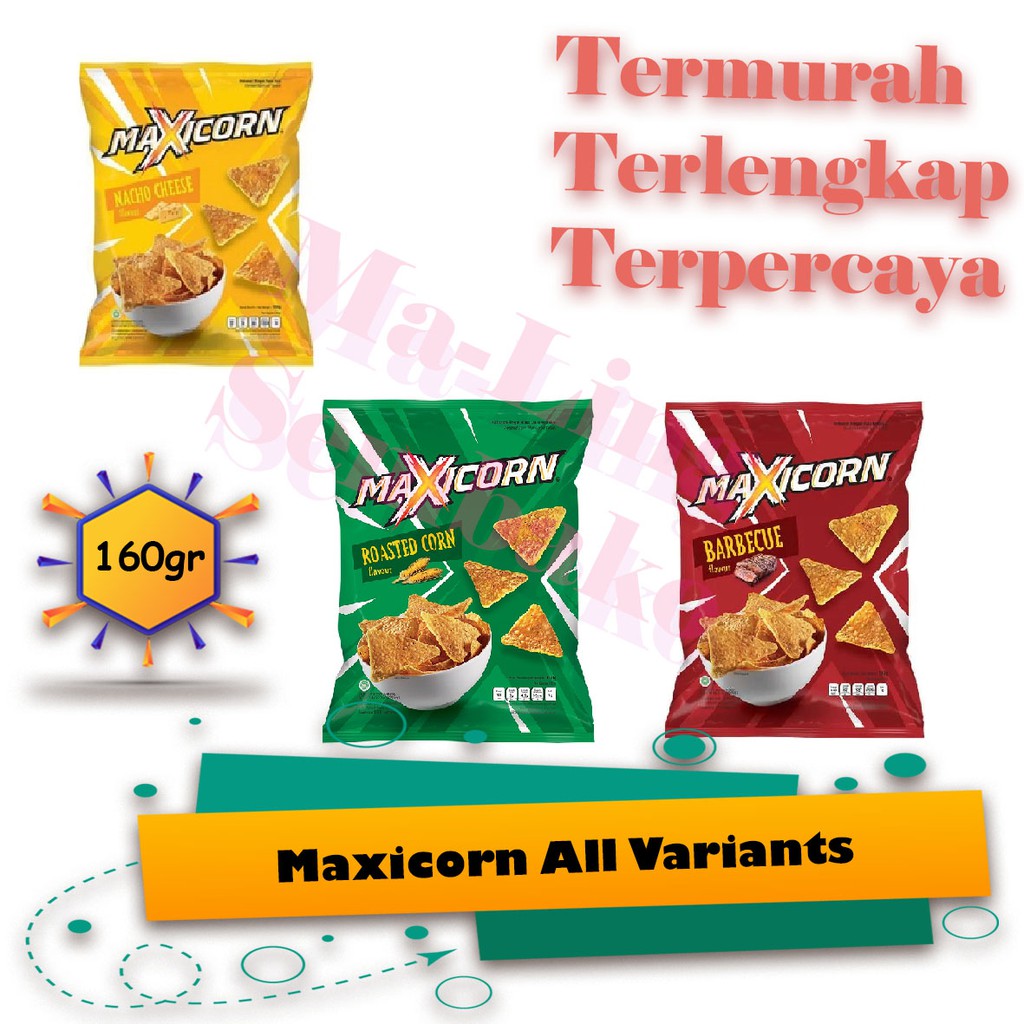 Jual MAXICORN SNACK ROASTED CORN / MAXICORN NACHO CHEESE / MAXICORN ...