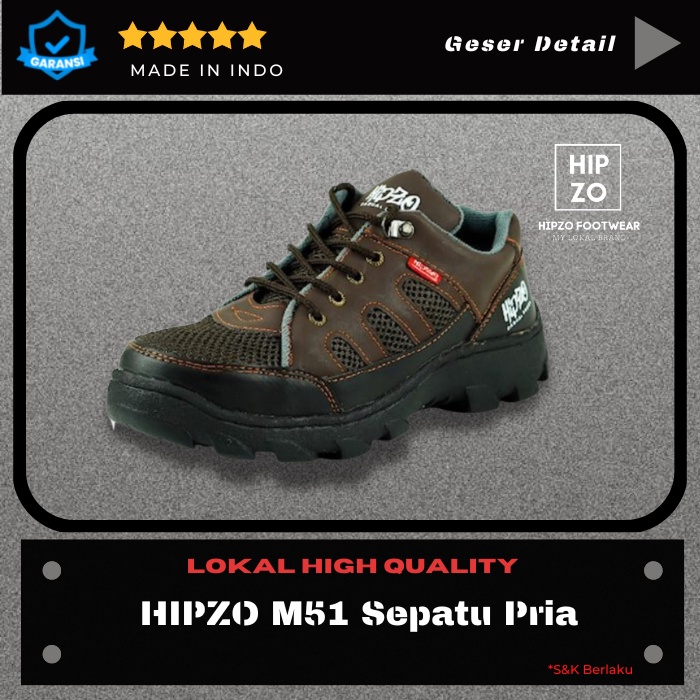 Jual HIPZO M51 Sepatu Pria Sepatu Safety Pria Sepatu Casual Kerja ...