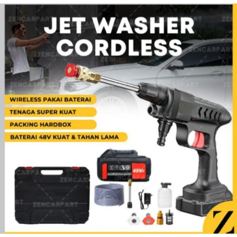 Jual ALAT STEAM CUCI MOBIL/MOTOR JET WASHER CORDLESS SIAP PAKAI ...