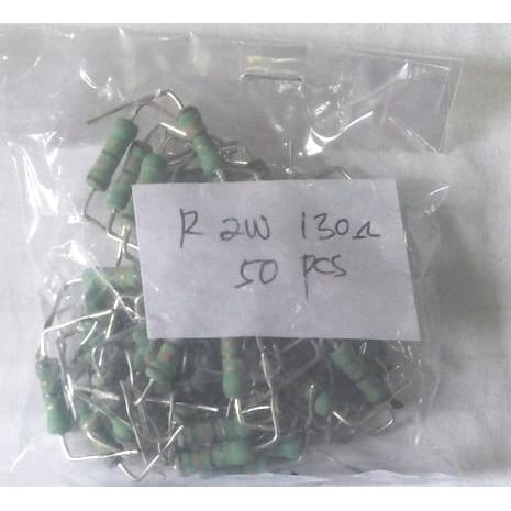 Jual QTY 50 Pcs Resistor R2W 130 ohm Metal Film Smart Original Japan Er ...