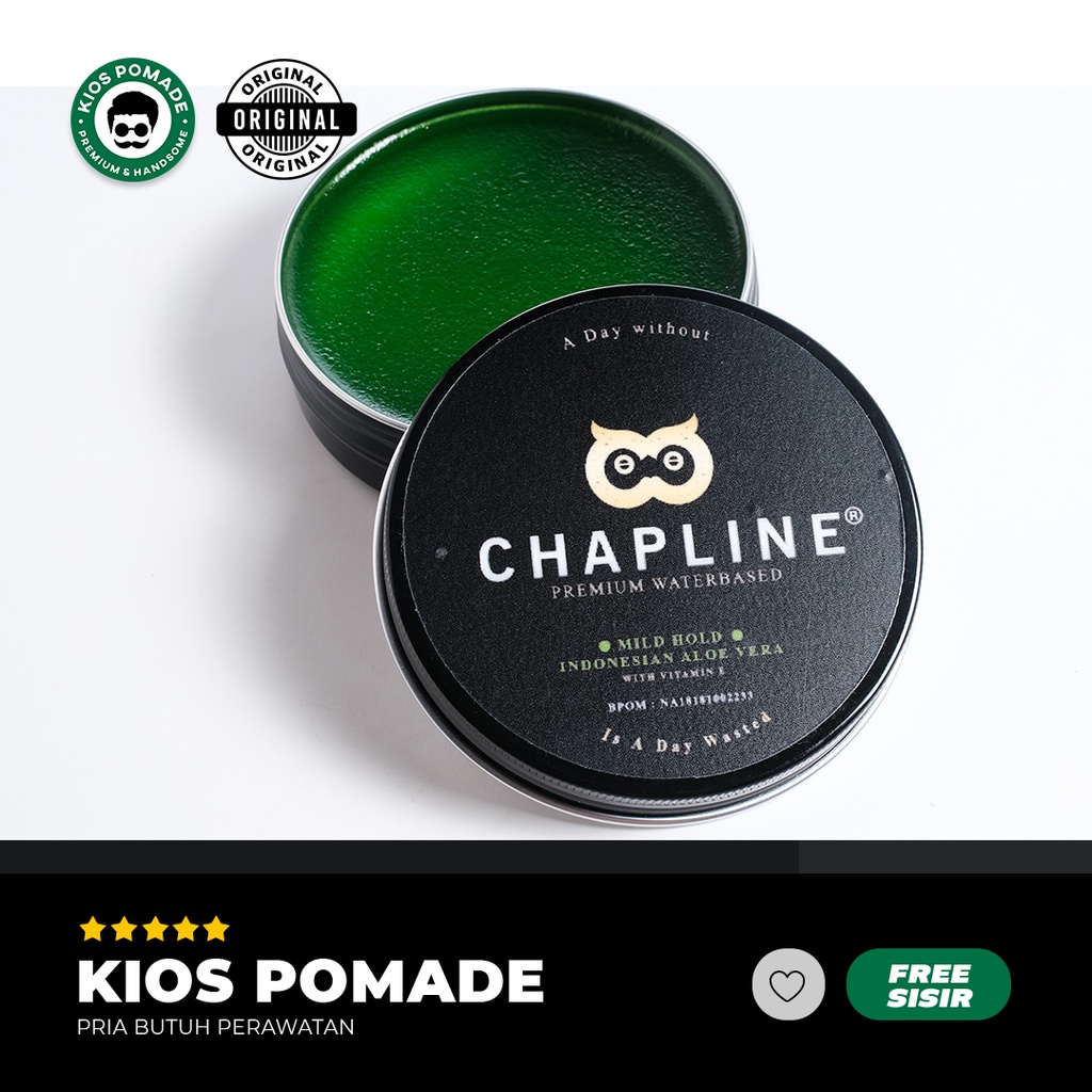Jual Chapline Pomade Waterbased Mild Hold Aroma Aloevera | Shopee Indonesia