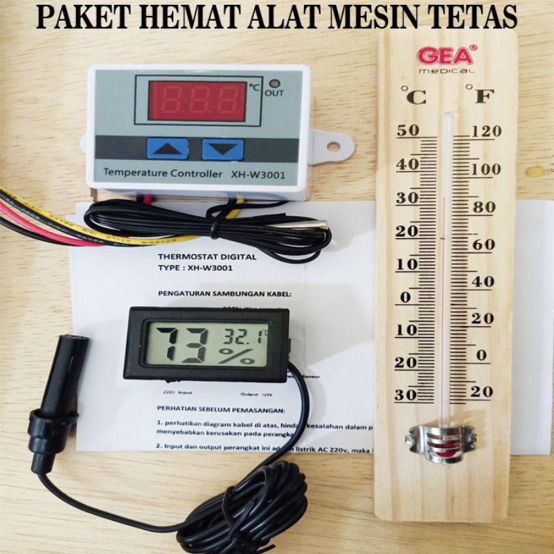 Jual PAKET TETAS TELUR OTOMATIS THERMOSTAT/ HIGROMETER KABEL ...