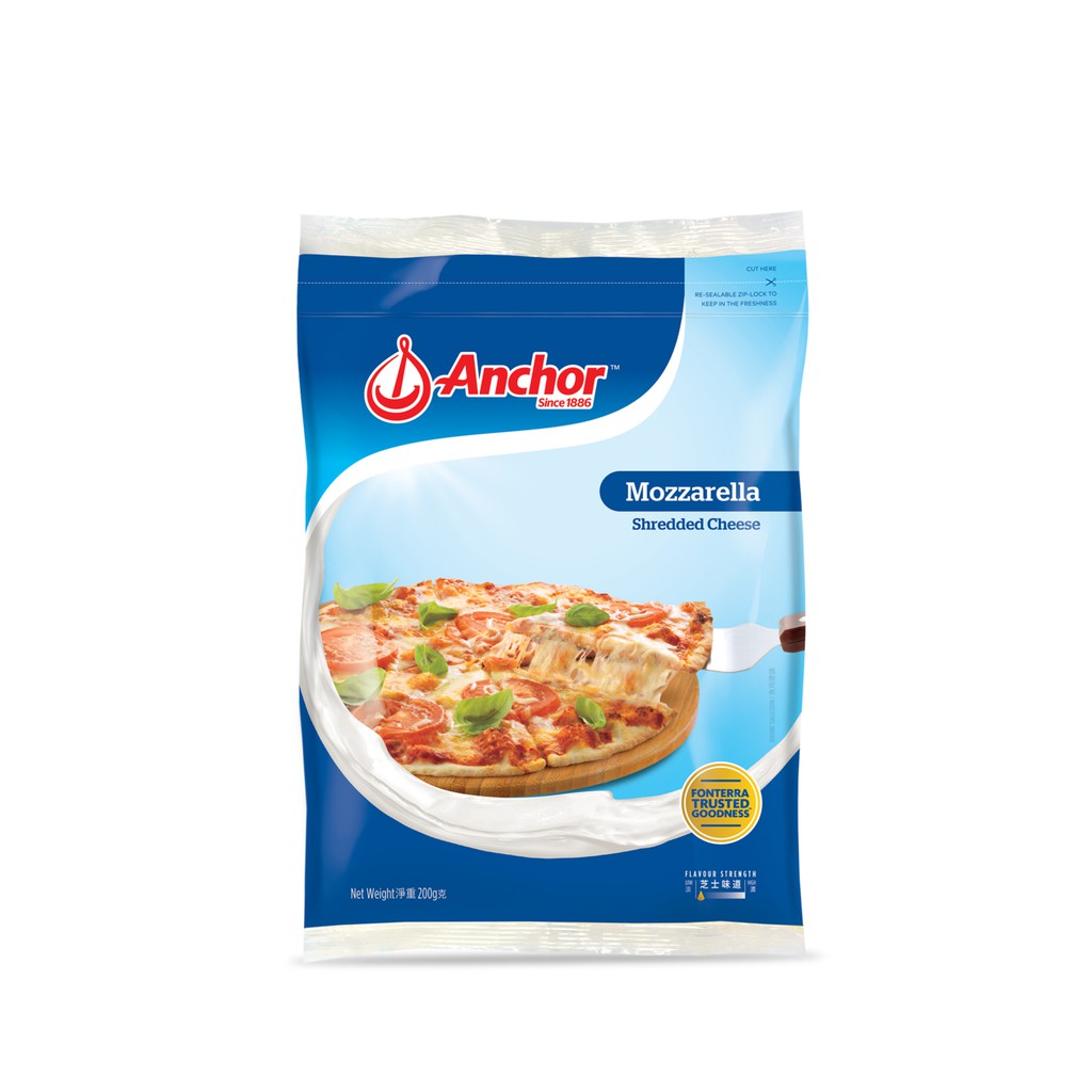 Jual Anchor Mozzarella Cheese Shredded 250GR / Mozzarella Parut 250GRAM ...