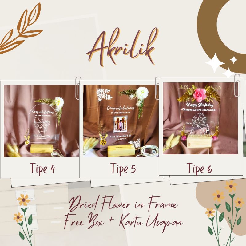 Jual Kado Akrilik Custom | Akrilik Aesthetic | Kado Ultah Kado Wisuda ...