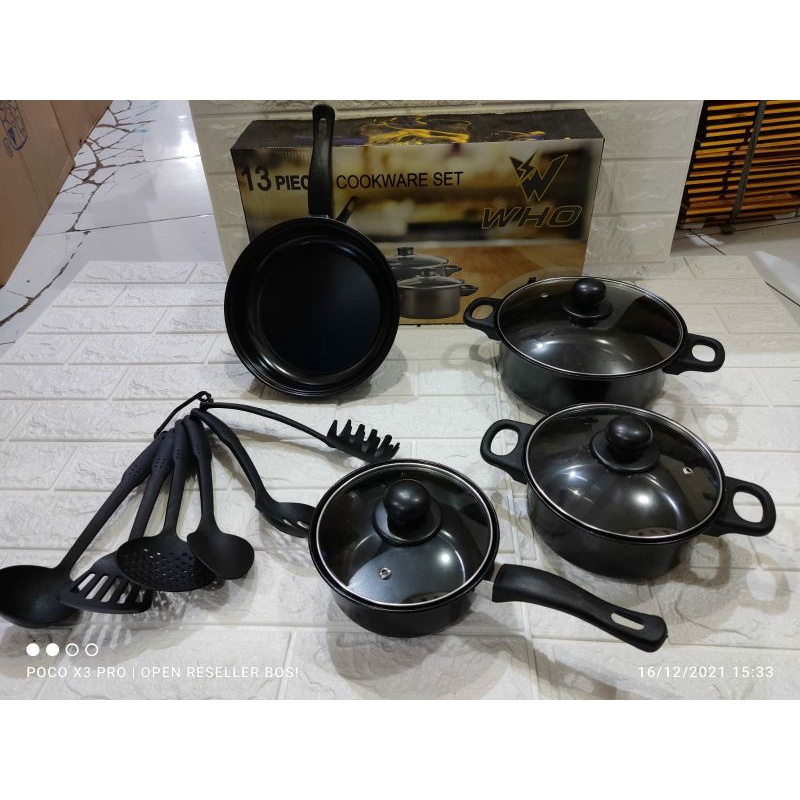 Jual PANCI SET WARNA (13 PCS COOKWARE SET) PANCI WARNA SET LENGKAP ...