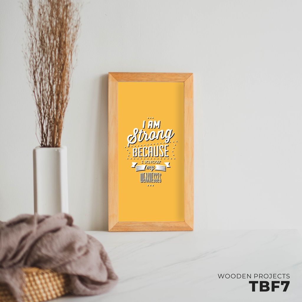 Jual Wooden Projects Hiasan dinding pajangan dekorasi kamar Frame Kayu ...