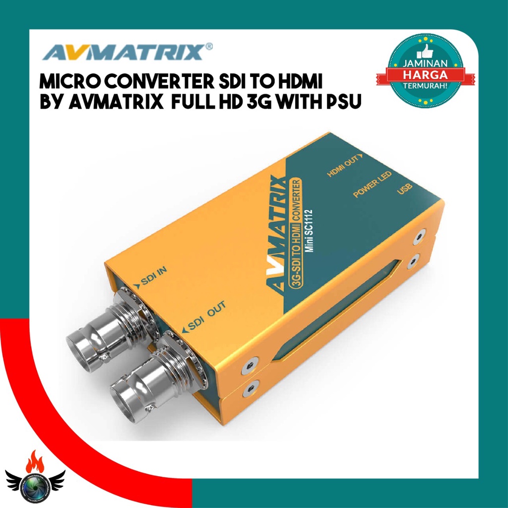 Jual Micro Converter SDI to HDMI by AVMatrix - Full HD 3G Tanpa PSU | Shopee Indonesia