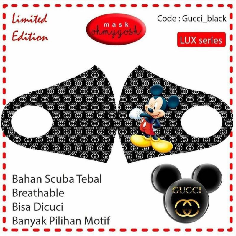 Jual MASKER SCUBA TEBAL GUCI MICKEY HITAM NON MEDIS | Shopee Indonesia