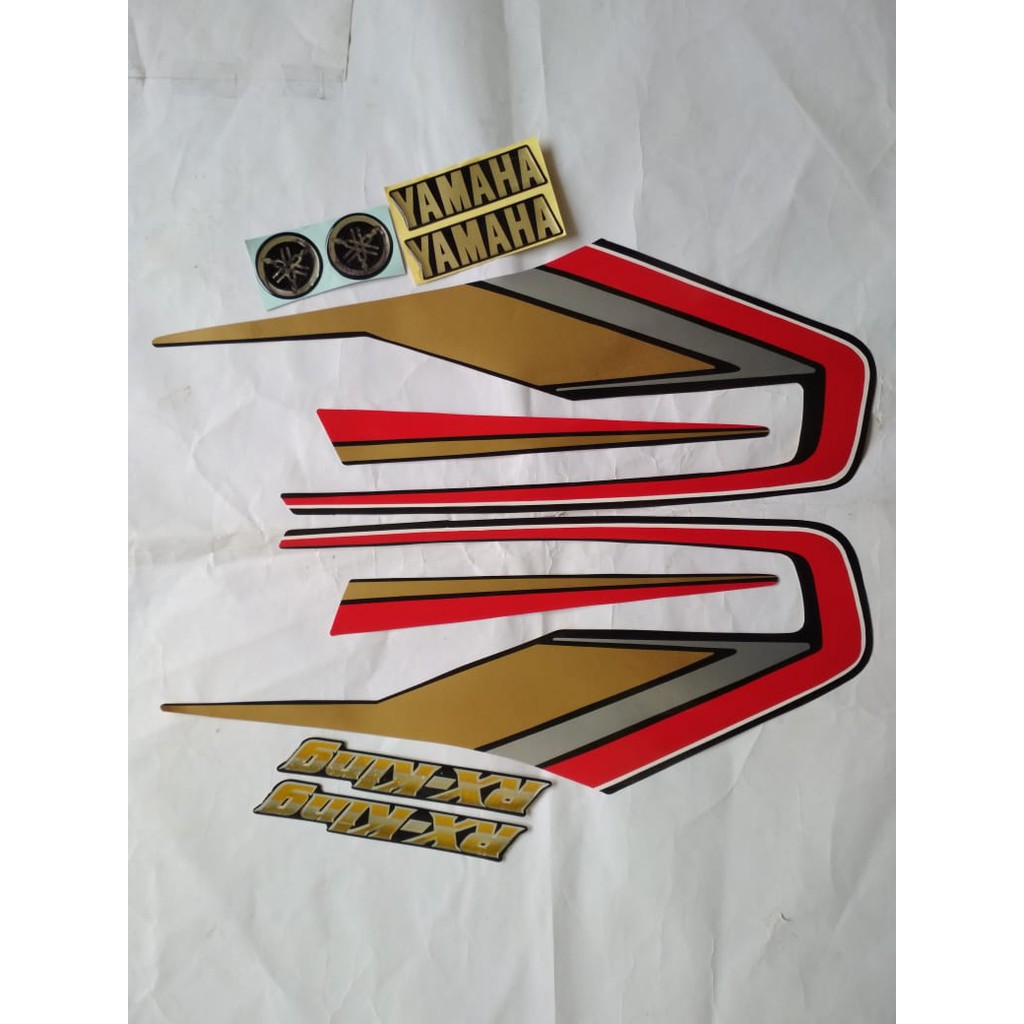 Jual stiker striping yamaha rx king 93 + paket emblem | Shopee Indonesia