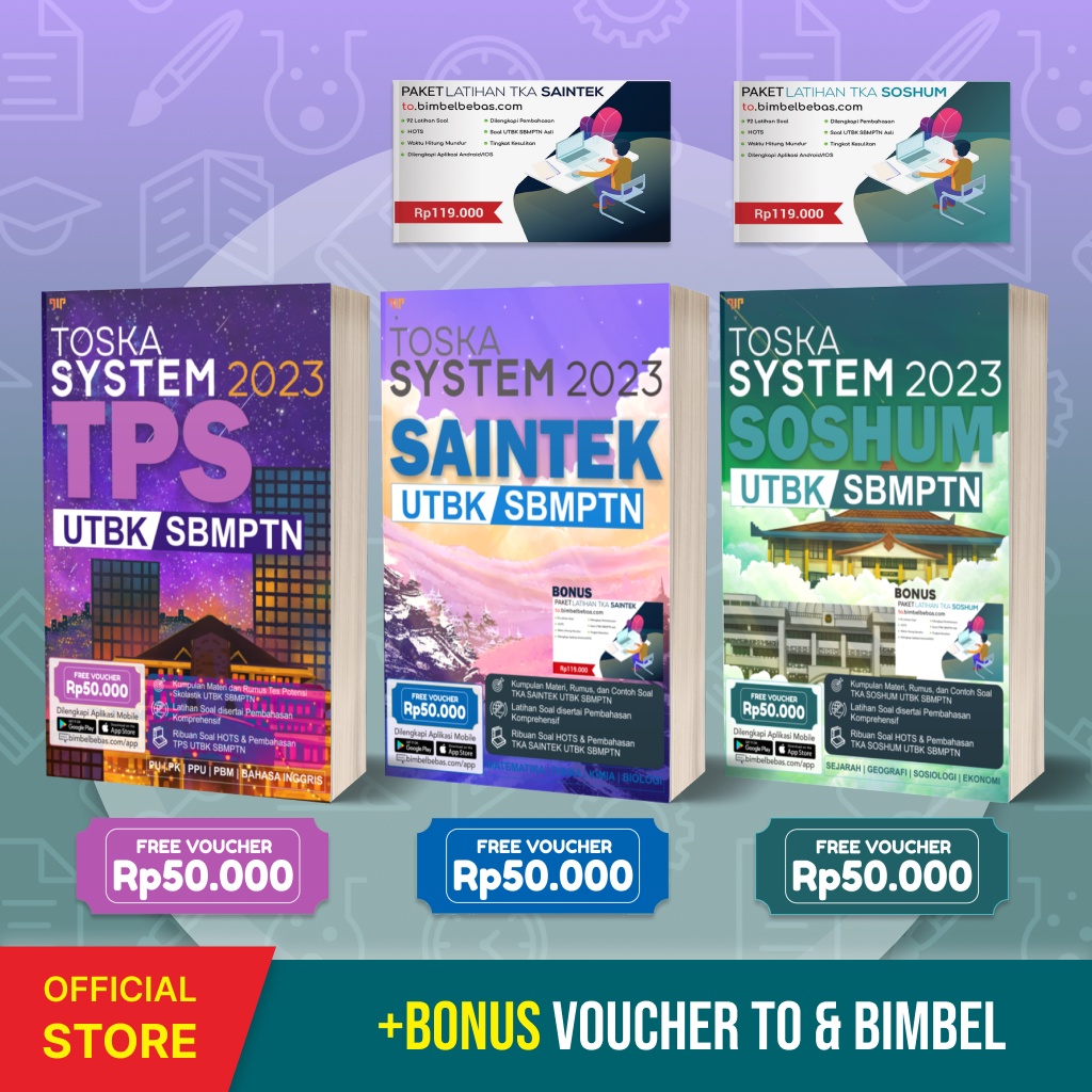 Jual Paket Buku UTBK 2023 Saintek Soshum - TPS & TKA SBMPTN | Shopee Indonesia
