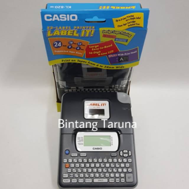 Jual Mesin Label Printer Casio KL-820W Label IT CASIO KL-820-W KL 820 W ...