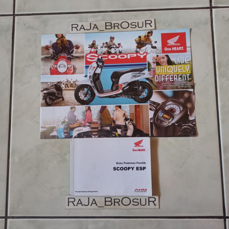 Jual Buku pedoman pemilik/manual book + poster brosur leaflet Honda ...