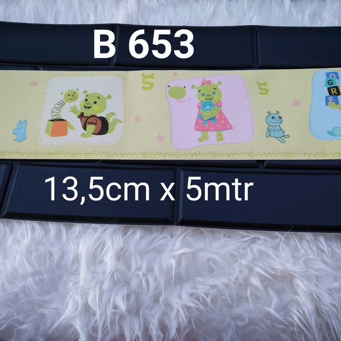 Jual Wallpaper Border List Anak Motif Baby Shrek 653 Hijau | Shopee ...