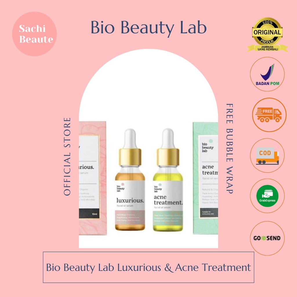 Jual Biobeautylab - Paket Bundle Luxurious Facial Oil Serum 20ml + Acne ...
