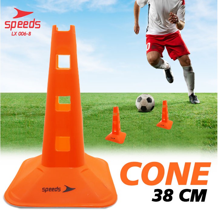 Jual SPEEDS Cone Kerucut 38 Cm isi 1 Marker Sepak Bola Latihan Olahraga ...
