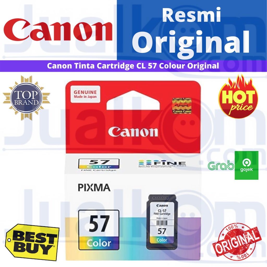 Jual Canon Tinta Cartridge CL 57 Colour Original | Shopee Indonesia