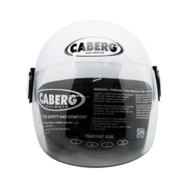Jual Caberg Helm Half Face Polos Ukuran L - Putih | Shopee Indonesia