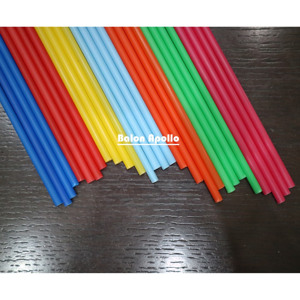 Jual Gagang Balon / Stick Balon / Stick Balon BASIC 100 PCS | Shopee ...