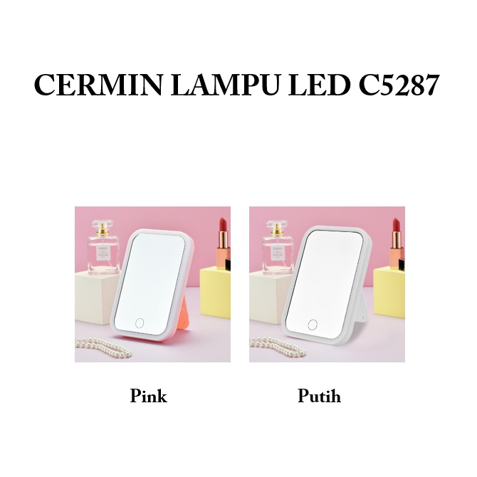 Jual PEACH – Mirror Touch Screen Led / Cermin Lampu LED Rechargeable ...