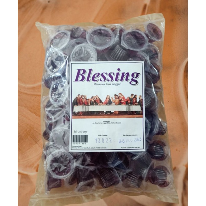 Jual Minuman Anggur perjamuan Blessing Cup 100(non alkohol) rasa anggur ...