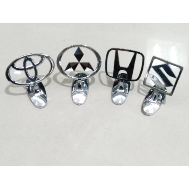 Jual EMBLEM/LOGO KAP MESIN BERDIRI MOBIL HONDA SUZUKI TOYOTA MITSUBISHI ...
