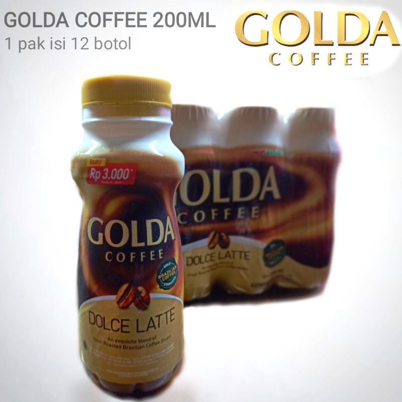 Jual Golda coffee 200 ml kopi botol latte cappucino khusus gosend ...