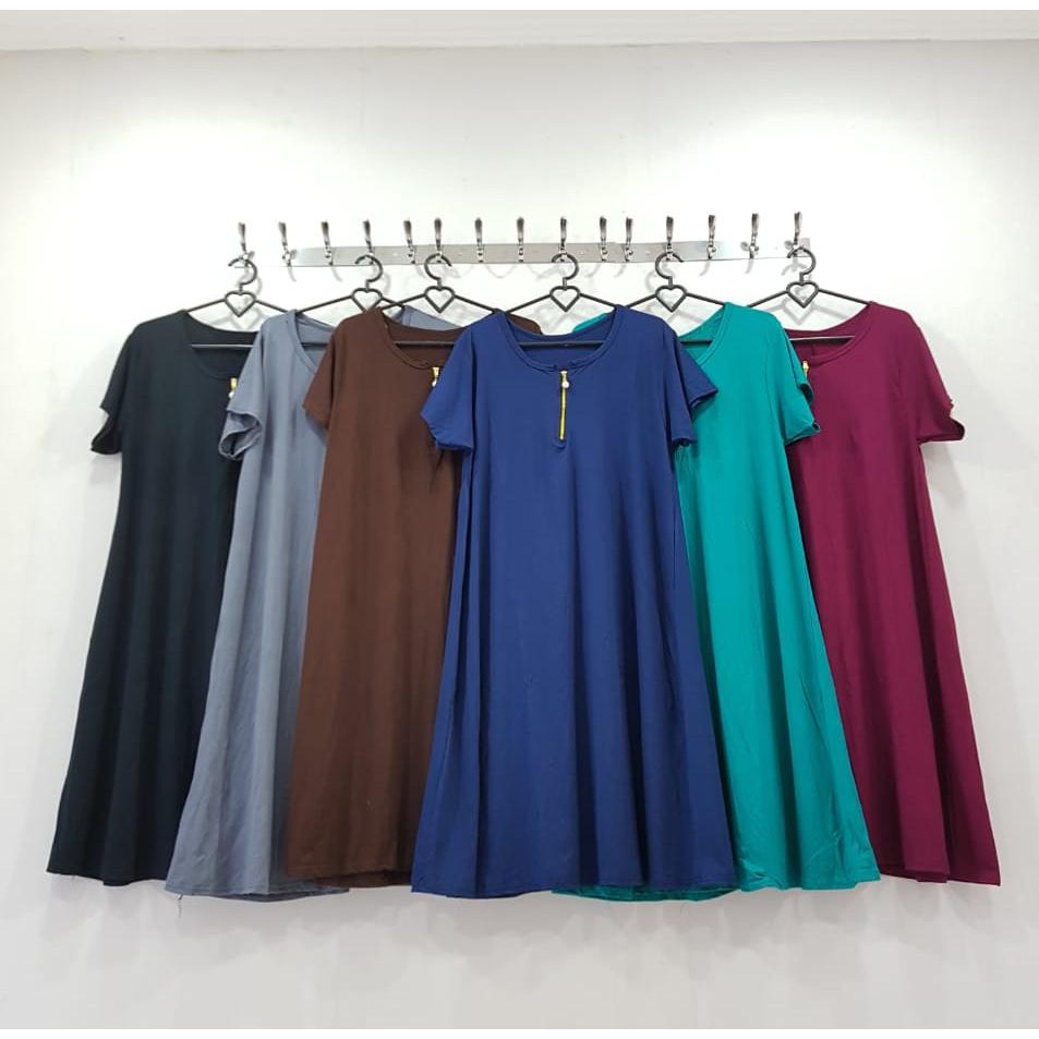 Jual westylis daster polos busui rayon spandek bagus ( real pick ) xl ...