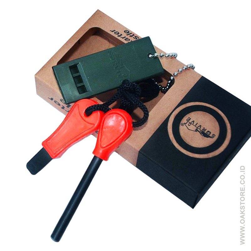 Jual Pemantik Api Dengan Pluit Fire Starter Whistle Survival | Shopee ...
