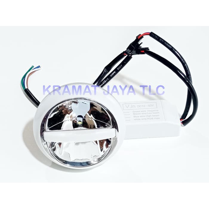 Jual PROJIE PROJI LED CREE HIGH LOW BEAM ANGEL EYES RGB 9 MODE 4166 ...