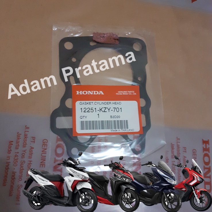 Jual Perpak Head Vario 150 PCX 150 ADV 150 12251-KZY-701 Gasket Head ...