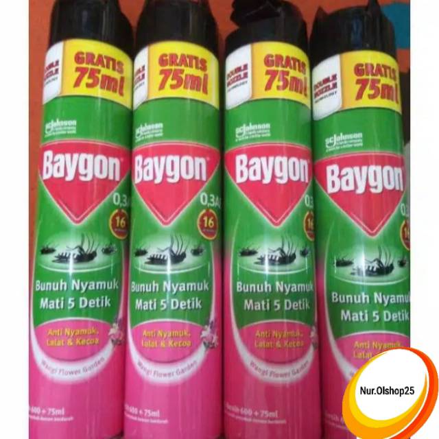 Jual Baygon Semprot Flower Garden 600 ML | Shopee Indonesia