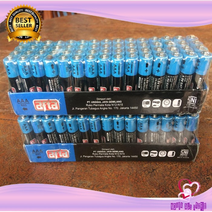 Jual BATERAI AFTA BATERAI UKURAN A3 AAA MURAH MERIAH DAN TAHAN LAMA ...