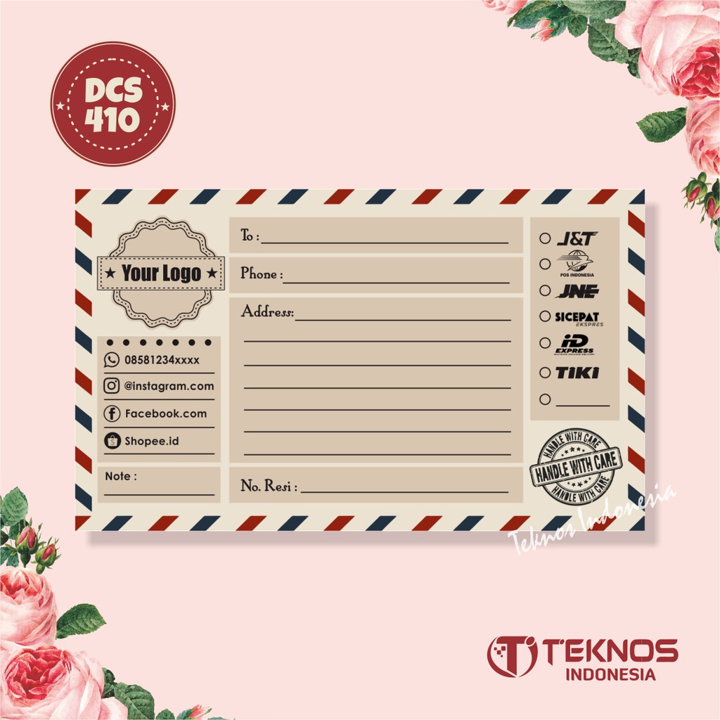 Jual STIKER LABEL ALAMAT PENGIRIMAN AIRMAIL | Shopee Indonesia