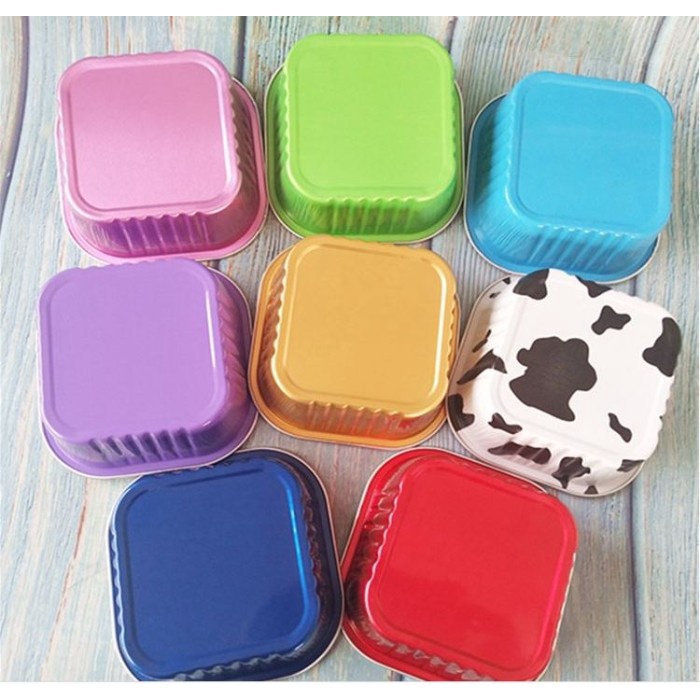 Jual Baking Cups Kotak 300 ml Cake Packaging Alumunium Foil Anti ...