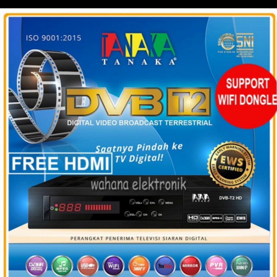 Jual set top box stb tanaka dvb t2 penerima siaran tv digital | Shopee Indonesia