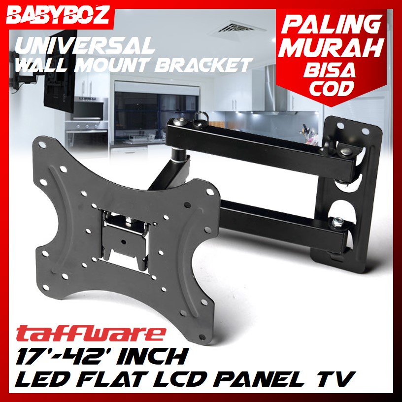 Jual BABYBOZ - Taffware Telescopic TV Bracket Breket Braket LED LCD ...