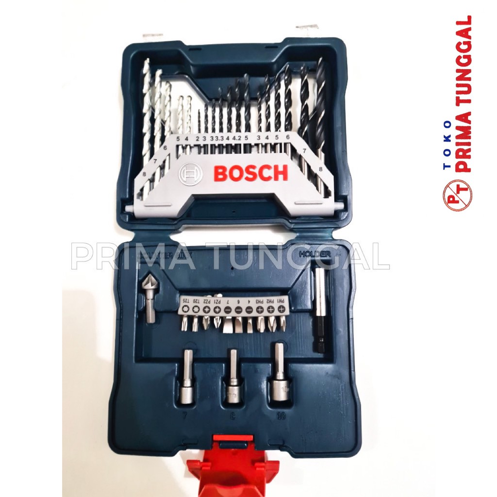 Jual Mata Bor Set Kombinasi Bosch X Line 33 PCS Bor Beton Besi Kayu ...
