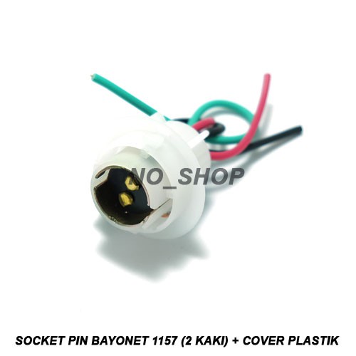 Jual Socket Pin Bayonet 1157 (2 Kaki) + Cover Plastik | Shopee Indonesia