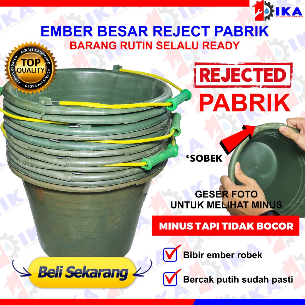 Jual (KHUSUS GOSEND GRAB) TERMURAH ! Ember cor hijau / ember murah ...