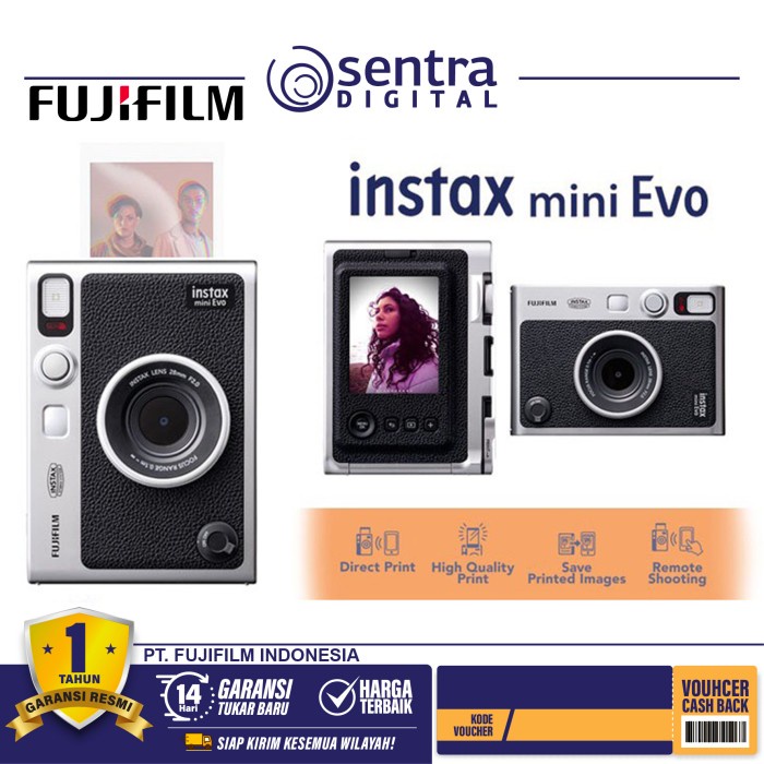 Jual Fujifilm Instax Mini Evo Fuji Instant Camera Mini Evo GARANSI RESMI - - Kamera only ...