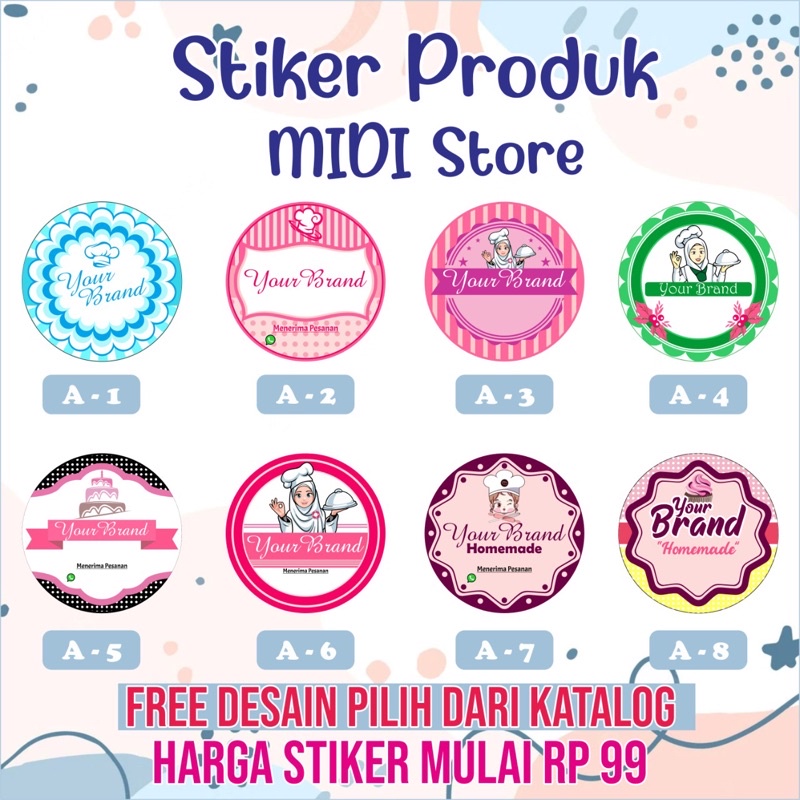Jual GRATIS DESAIN-STIKER LOGO OLSHOP MAKANAN/MINUMAN/FASHION DLL ...
