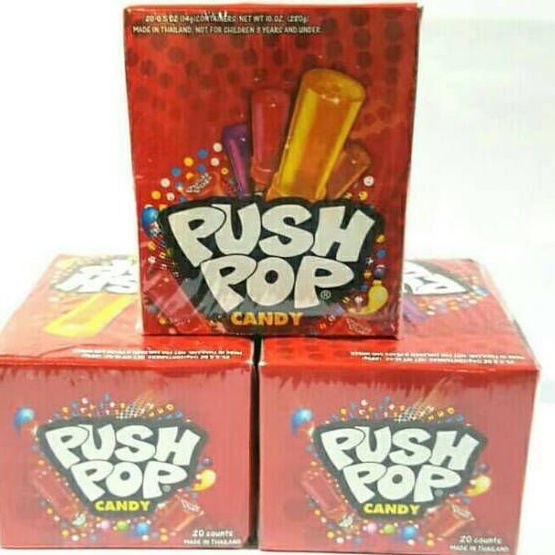 Jual Permen Push Pop Box 20s / Push Pop Candy Box 20s / Permen Bentuk ...