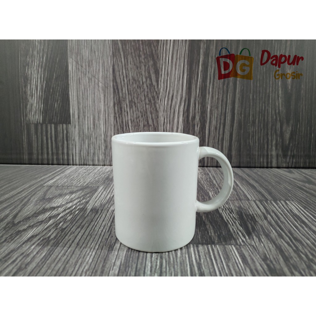 Jual MUG PUTIH KERAMIK PORSELEN | MUG KOPI TEH UKURAN 8 CM | Shopee ...