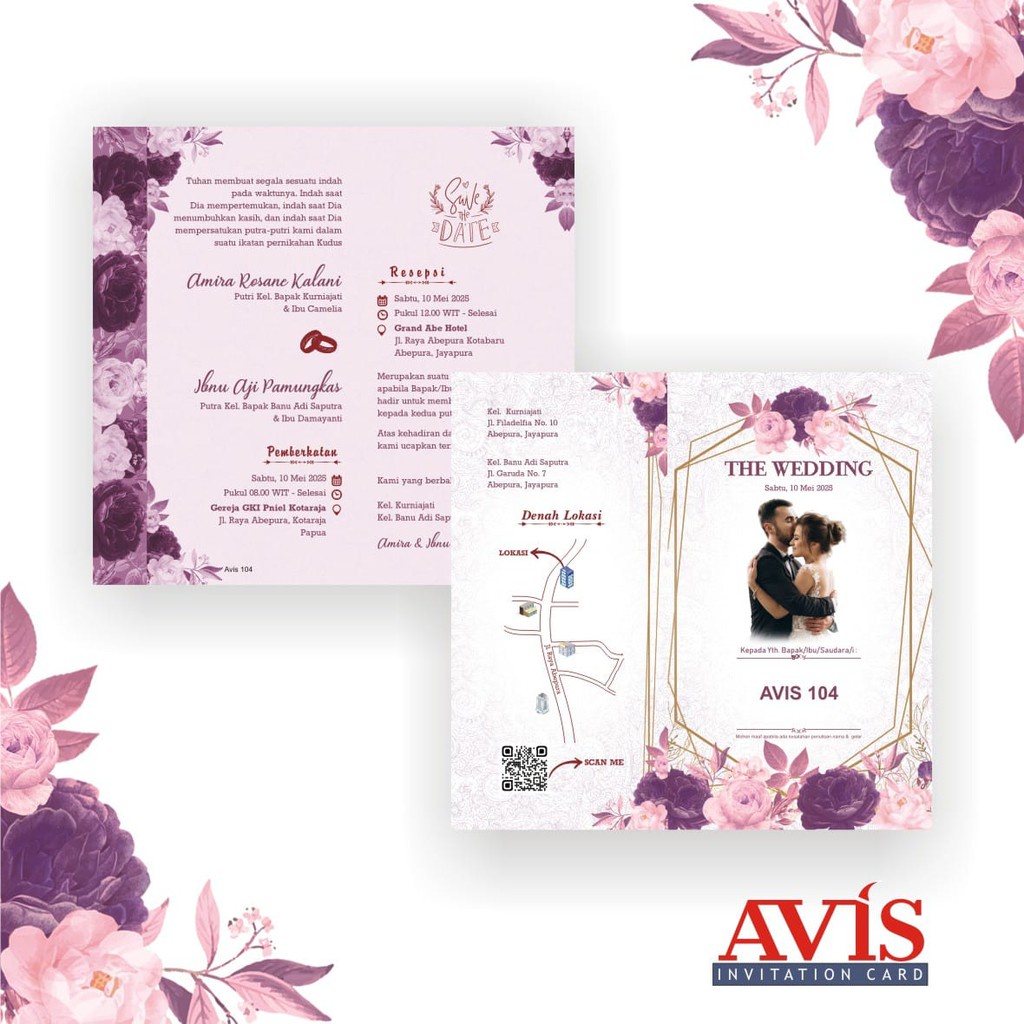 Jual Blangko Undangan Avis 104 | Blangko Undangan | Undangan Murah ...