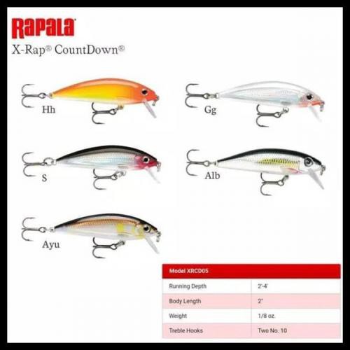 Jual UMPAN RAPALA X-RAP COUNTDOWN XRCD5 / XRCD7 | Shopee Indonesia