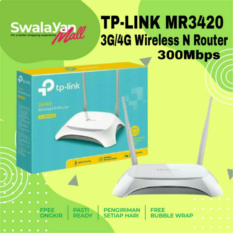 Jual TP-LINK TL-MR3420 3G/4G Wireless N Router | Shopee Indonesia